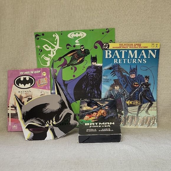Batman | Other | Batman Comic Book 992batman Forever Vhs Book Folder ...